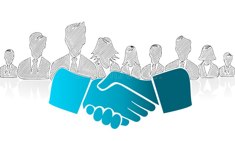 Shake Hands stock vector. Illustration of negotiation - 34156876