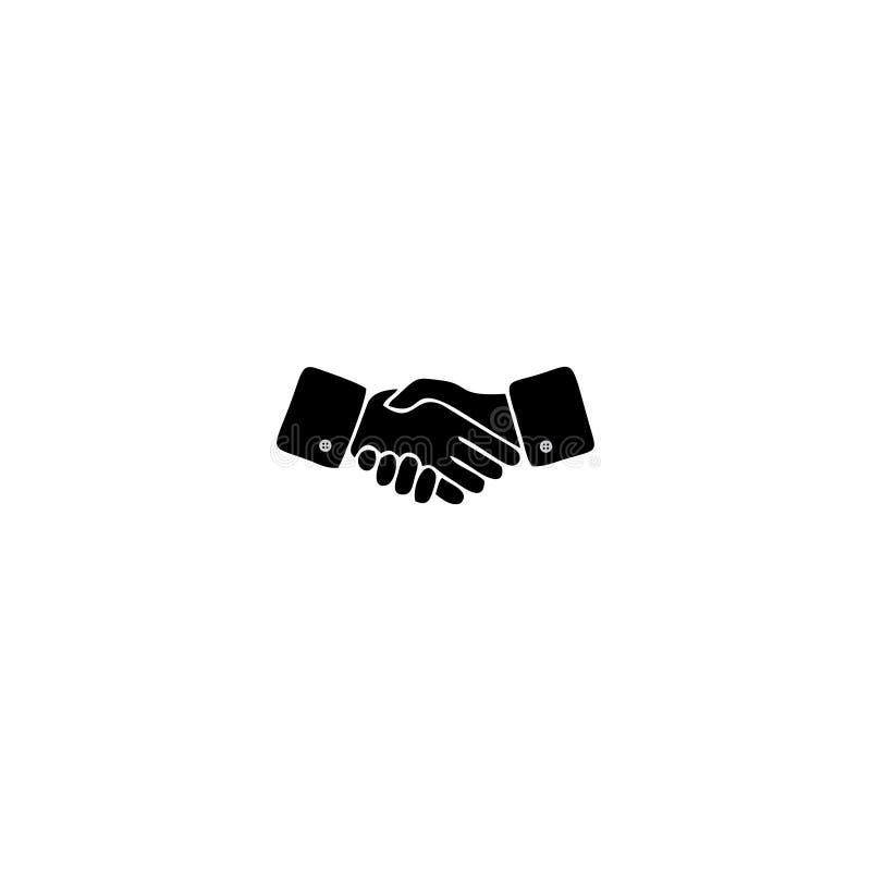 Shake Hands Icon and Simple Flat Symbol for Web Site, Mobile, Logo, App ...