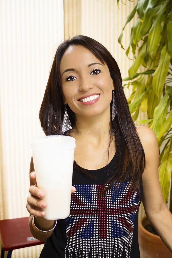 Shake stock image. Image of pretty, shake, happy, beverage - 41541455