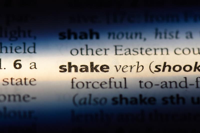 Shake stock image. Image of dictionary, text, closeup - 126618693