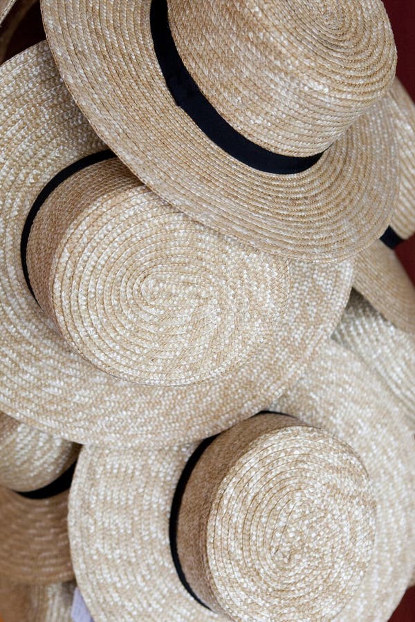 Shaker Hats stock image. Image of straw, hatband, hats - 12690153