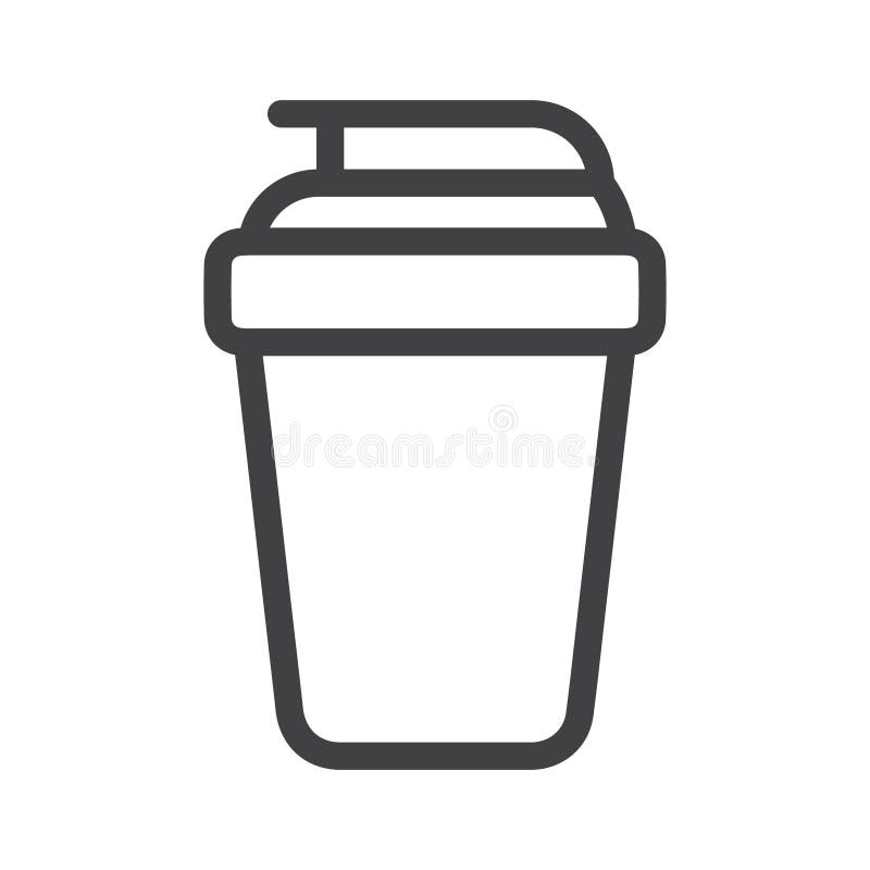 Shaker Icon Simple Outline Vector Logo Stock Vector - Illustration of ...