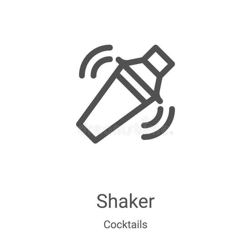Cocktail Shaker Icon Vector from Event Collection. Thin Line Cocktail ...