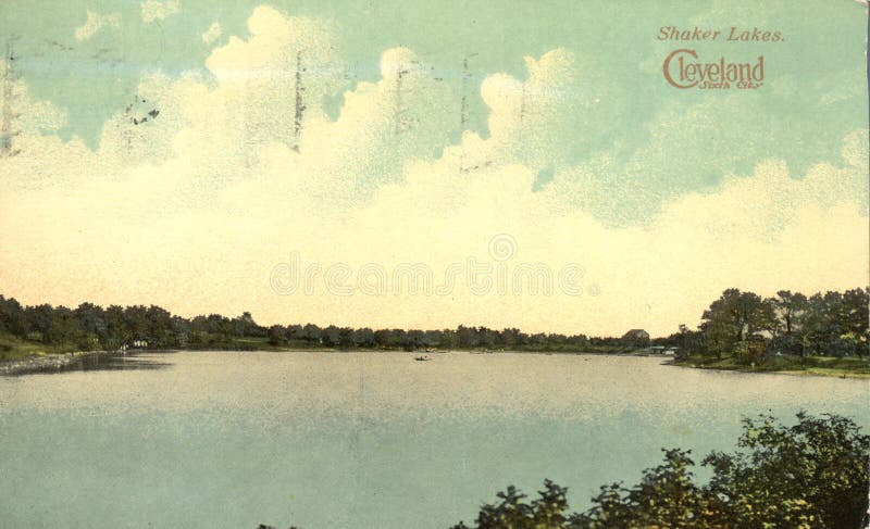 Shaker Lakes stock image. Image of waterway, reflection - 222384265