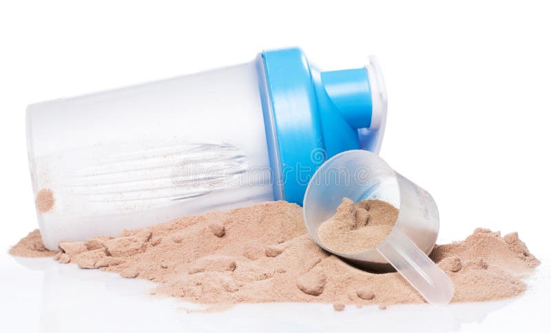 Shaker and protein powder stock photo. Image of chocolate - 38104730