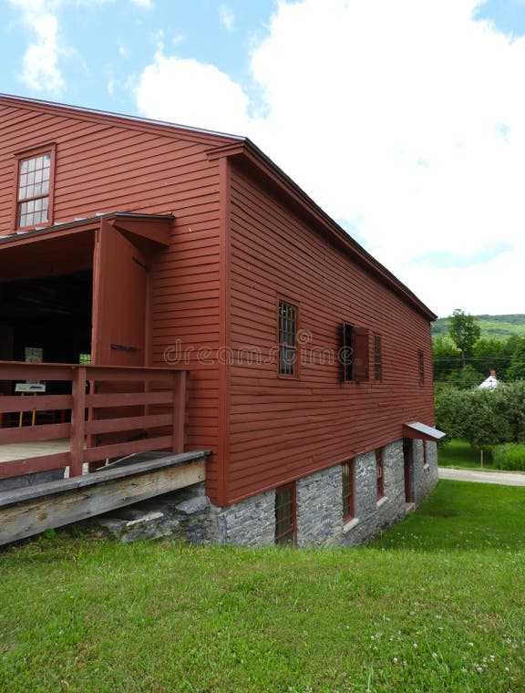 HAncock Shaker Village Tannery Building Stock Photo - Image of 1835 ...