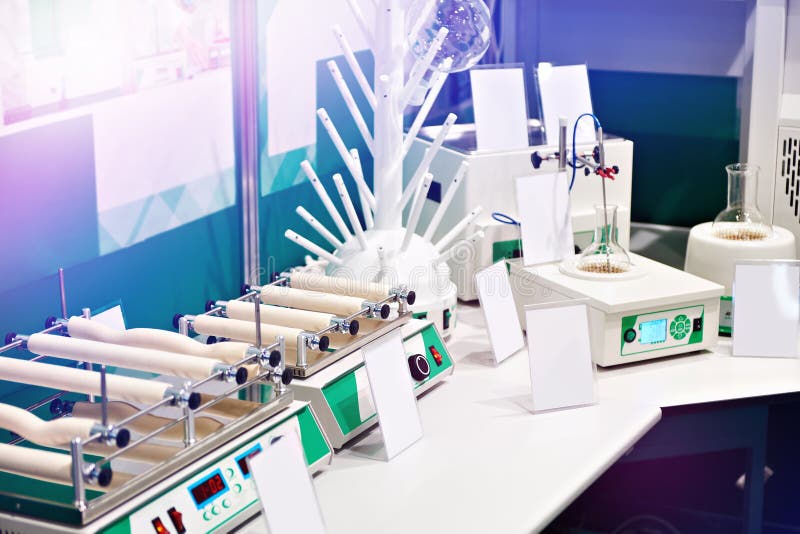 Orbital Shaker for Chemical Laboratory Stock Image - Image of liquid ...