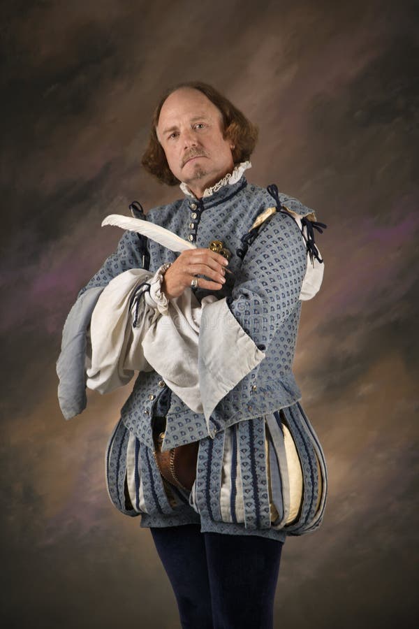 Shakespeare with Quill Pen. Stock Photo - Image of bard, famous: 2678354