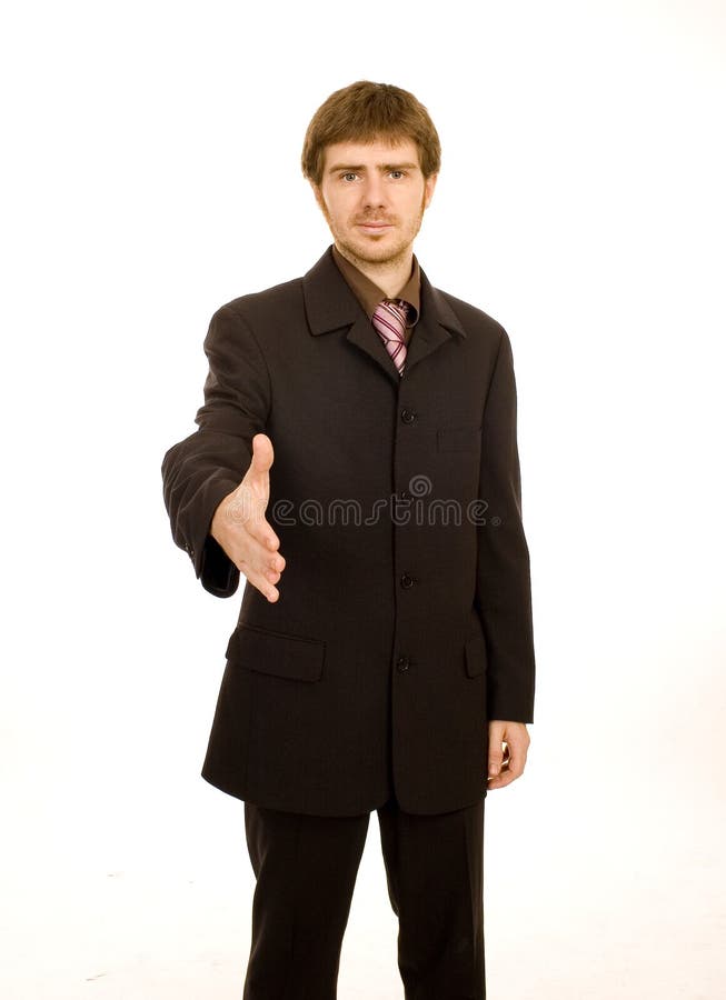 Shaking stock photo. Image of people, isolated, businessmen - 8469136