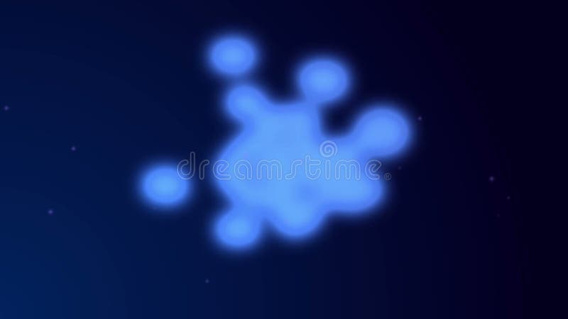 Shaking Blue Bursting Plasma on the Dark Blue Background Stock Footage ...