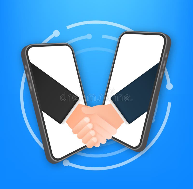 Shaking Hands. Contract Agreement. Successful Transaction. Vector Stock ...