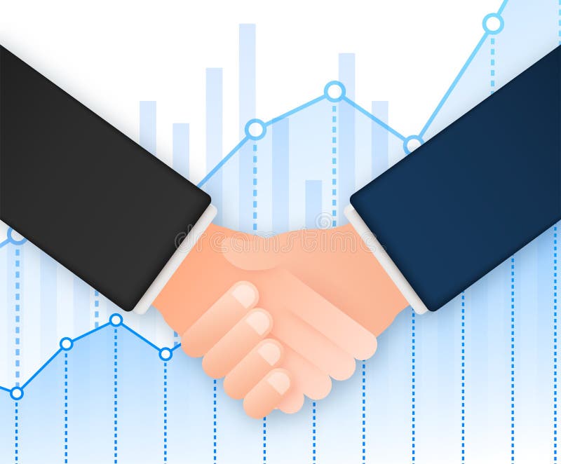 Shaking Hands. Contract Agreement. Successful Transaction. Vector Stock ...