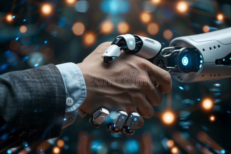 Shaking Hands between Robot and Human Partners or Friends. Generative ...