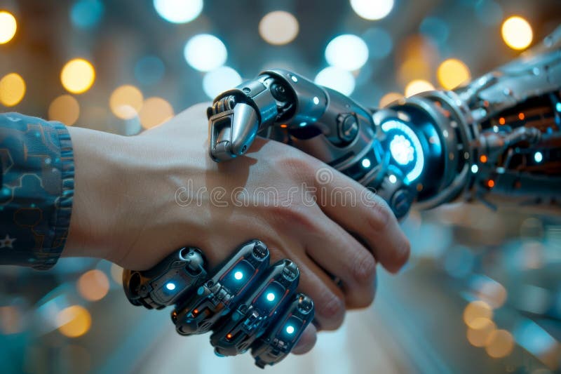 Shaking Hands between Robot and Human Partners or Friends. Generative ...