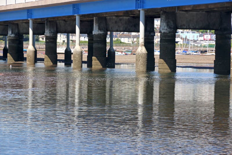 Shaldon Bridge Across the River Teign Stock Image - Image of ...