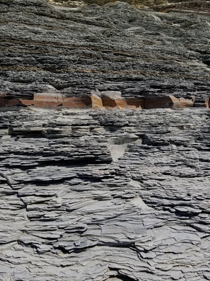 Shale Cliff stock photo. Image of sedimentary, layered - 94938780