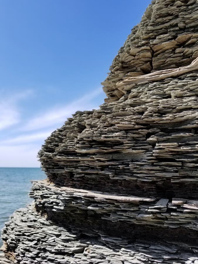 Shale Cliff stock image. Image of layered, geology, earth - 94938489
