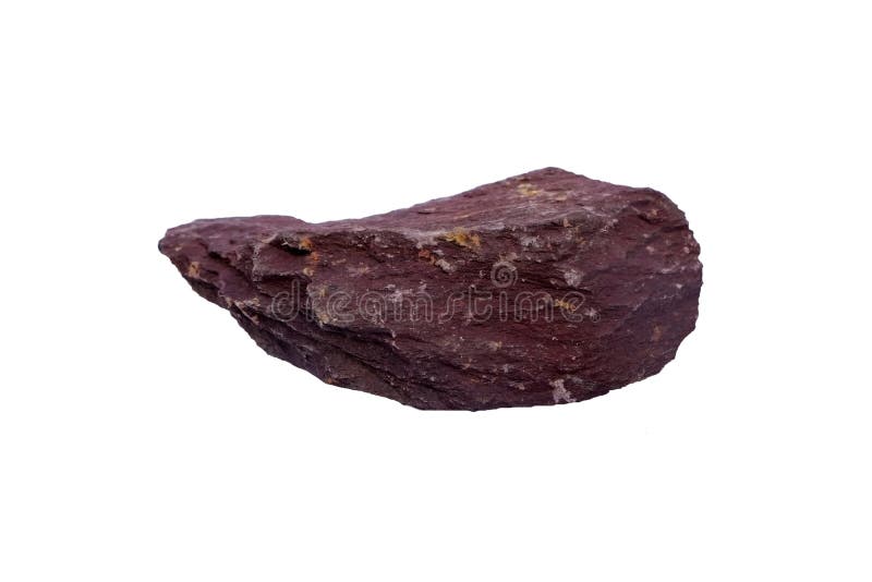 Stone of Shale Specimen on White Background. Stock Image - Image of ...