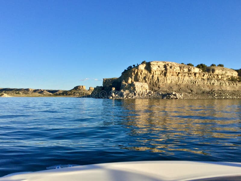 Shale Rock Formation is Falling into Lake Stock Photo - Image of shale ...