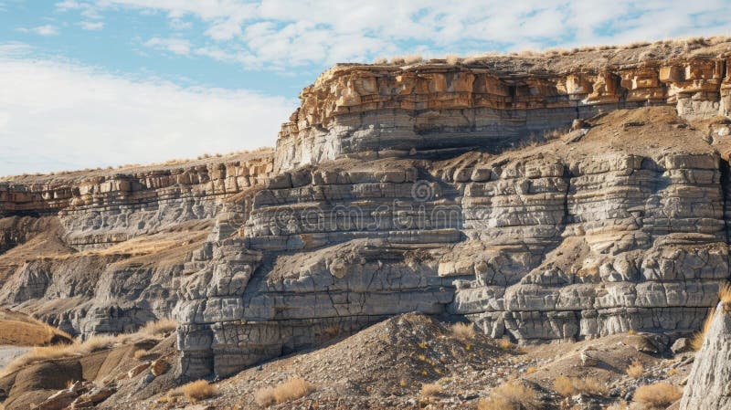 The Shale Rock Formation is Visible in the Distance Providing a Visual ...