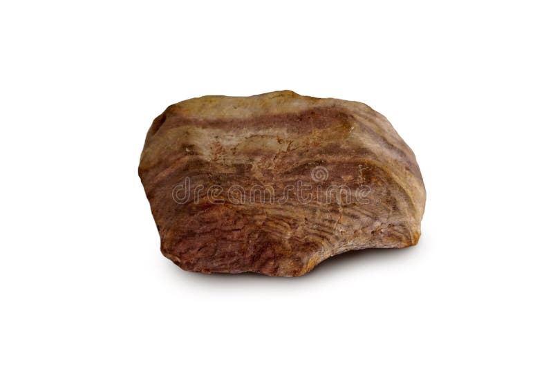 Shale Rock Isolated on a White Background. Stock Image - Image of ...