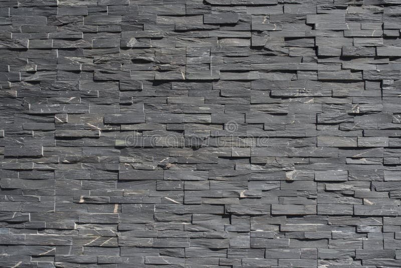 Shale Rock Stone Wall Pattern. Stock Image - Image of pattern, rock ...