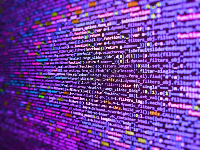 Shallow Depth Of Field Effect Developer Working On Program Codes In Office Coding Programmer
