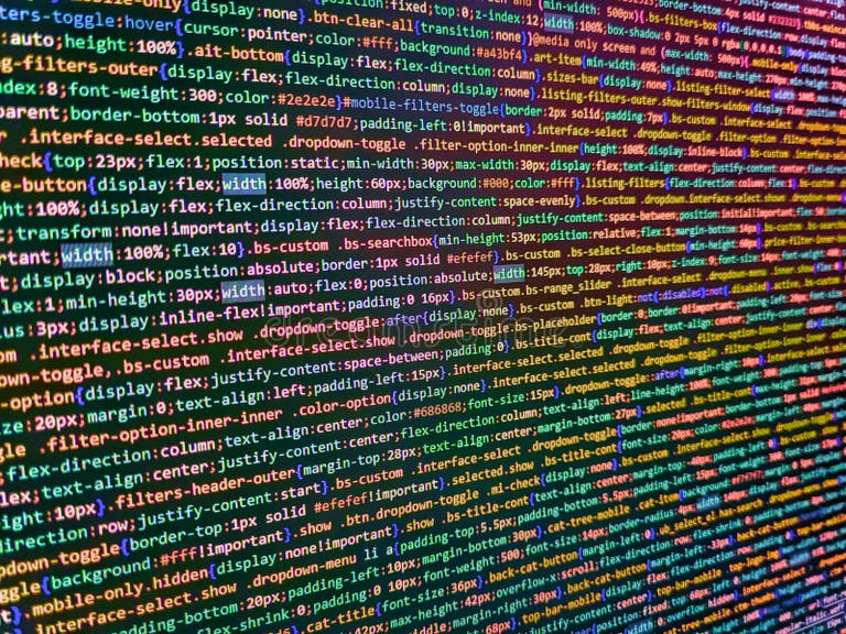 Shallow Depth of Field Effect. HTML5 Concept Macro Backdrop in Warm Colors. Front-end ...