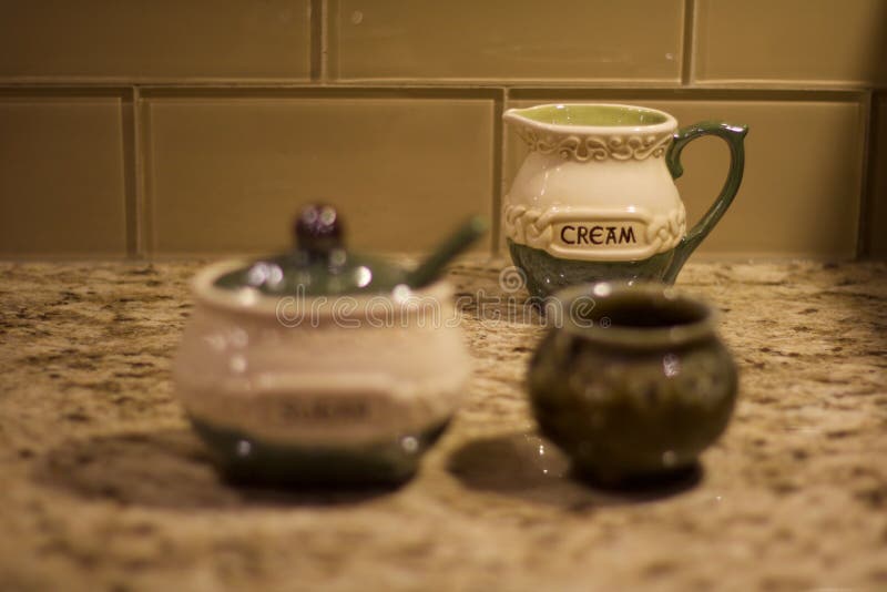Shallow Depth of Field Irish Creamer Container Stock Photo - Image of ...