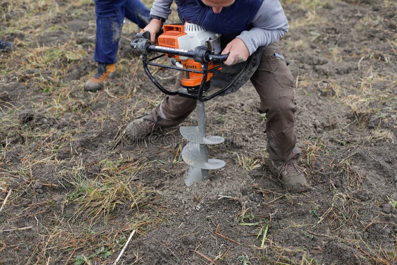 Shallow Depth of Field Selective Focus Details with a Man Using a Hand ...
