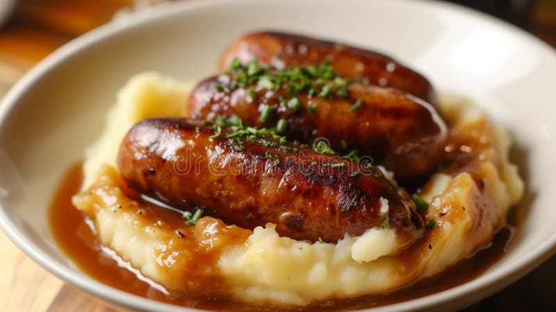 Shallow Depth of Field (selective Focus) Image with British Bangers and ...