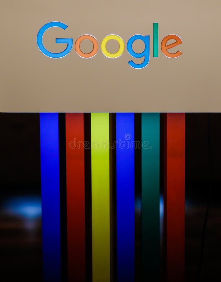 Shallow Depth of Field Selective Focus Image with the Google Logo and ...