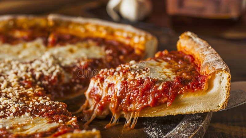 Shallow Depth of Field (selective Focus) Image with a Tasty Deep Dish ...