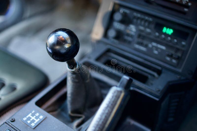 Shallow Focus of a Gear Stick Inside the Car Stock Image - Image of ...