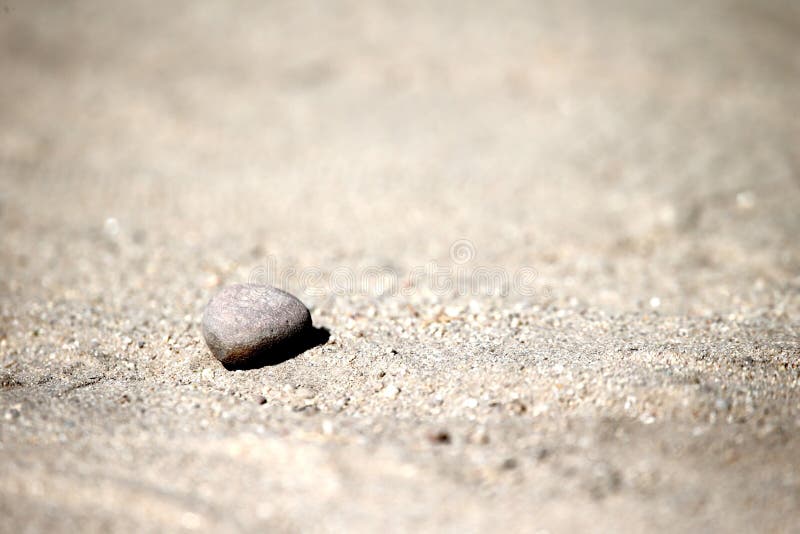 Shallow Focus Shot of Small Round Gray Pebble on Rocky Beach Stock ...