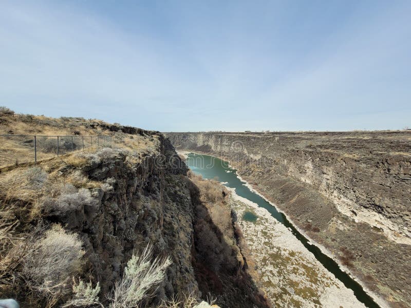 A Shallow River in a Deep Valley Stock Image - Image of geology, river ...