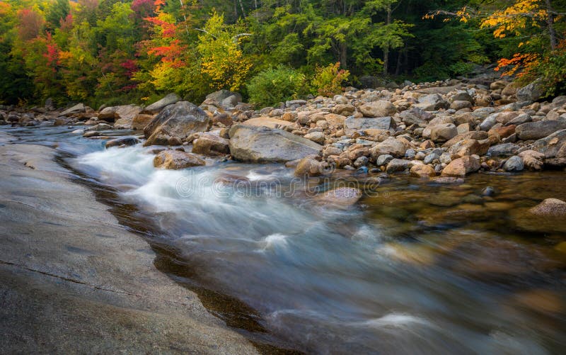 Shallow River stock image. Image of rocks, waterfall - 83593679