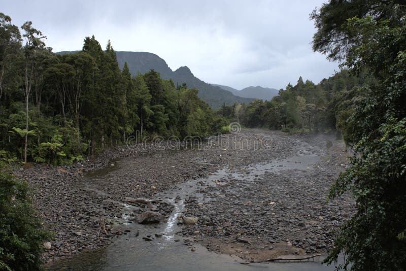 Shallow River in a Natural Environment Stock Image - Image of ...
