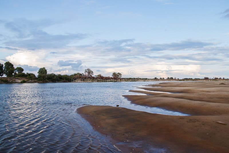 Shallow River Reflection of the Sky Stock Photo - Image of beautiful ...