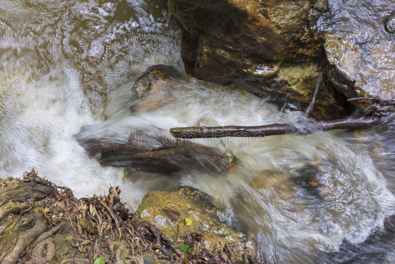 Shallow River, Rocky Bottom with a Small Riverbed on the Territory of a ...