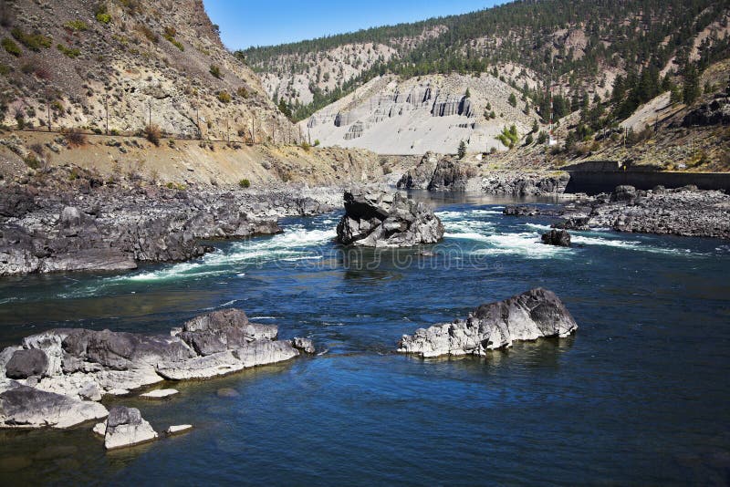 The Shallow River in the USA Stock Photo - Image of cloud, traditional ...