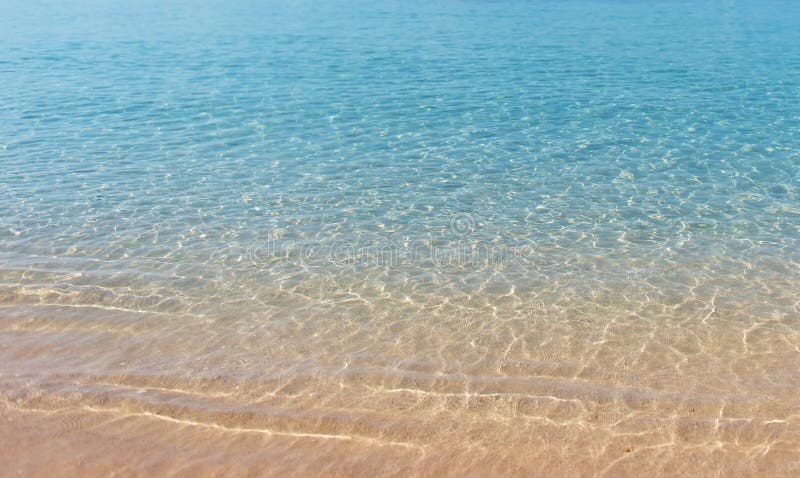 Shallow Sea Water Texture Panoramic View Stock Image - Image of shallow ...