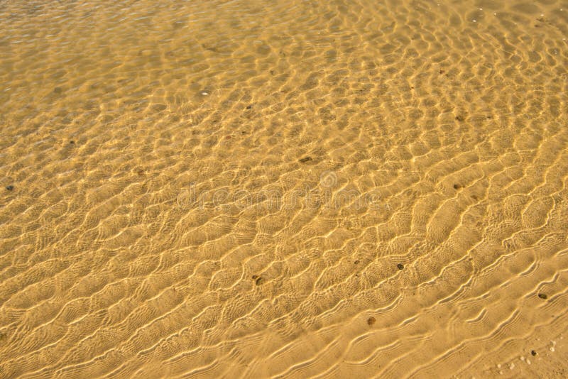 Shallow Surf with Sand of a Beach Stock Image - Image of space, shallow ...