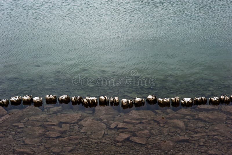 Shallow Water on Lake Shore Stock Photo - Image of lake, waterline ...