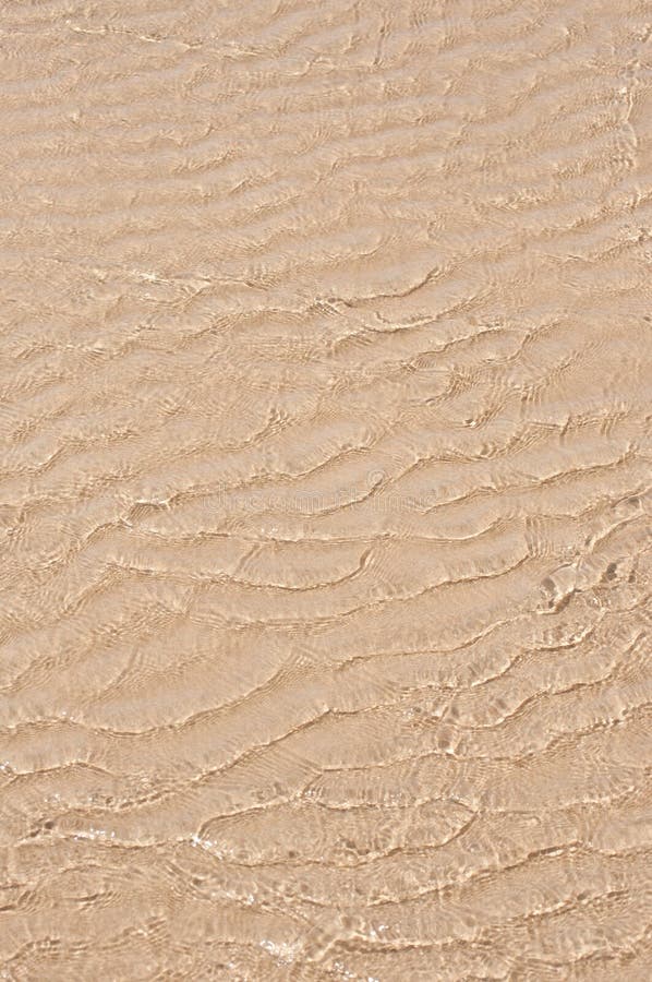 Shallow Water Running Over Sand Stock Photo - Image of motion, water ...