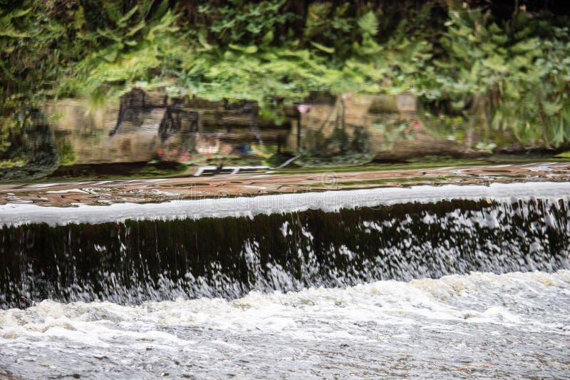 Shallow Waterfall stock image. Image of background, reflective - 79765179