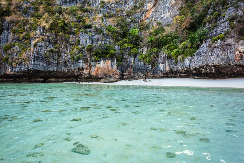 Shallow waters stock photo. Image of seascape, cliff - 57160482