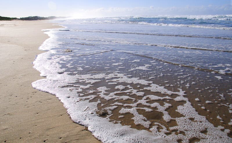 Shallow Waves on Walton on the Naze Beach, Essex Stock Photo - Image of ...