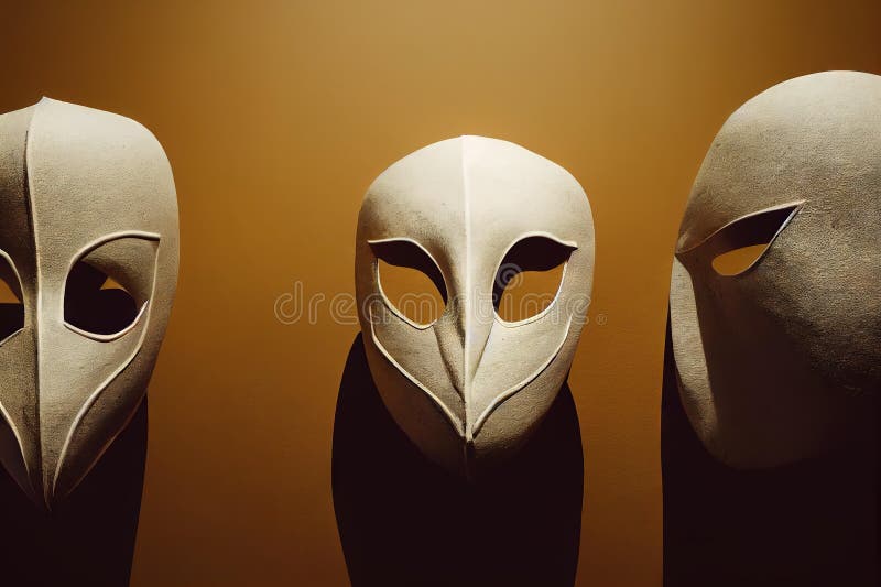 Shaman& X27;s Mask for Ritual Performances. Stock Illustration ...