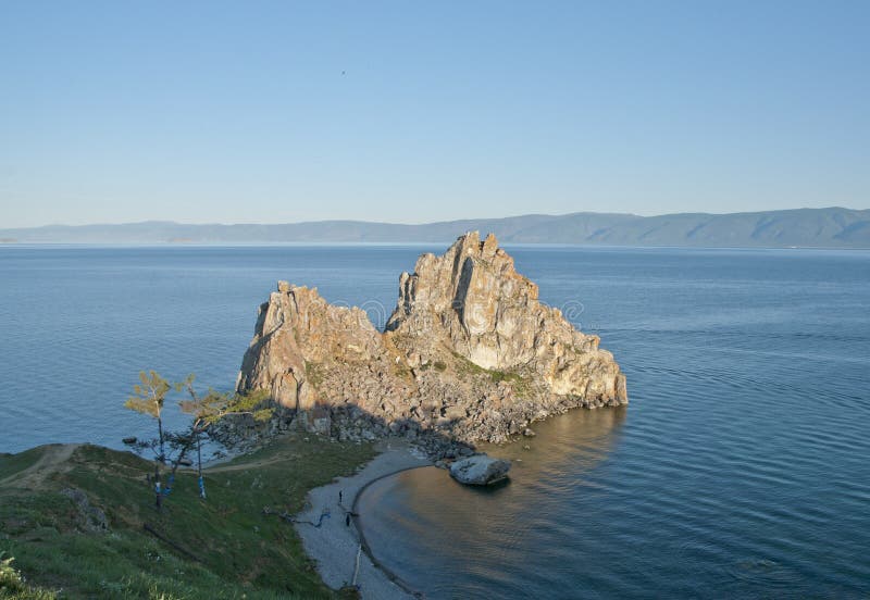 Shamanka Rock, Sunrise stock photo. Image of travel, pine - 21624488